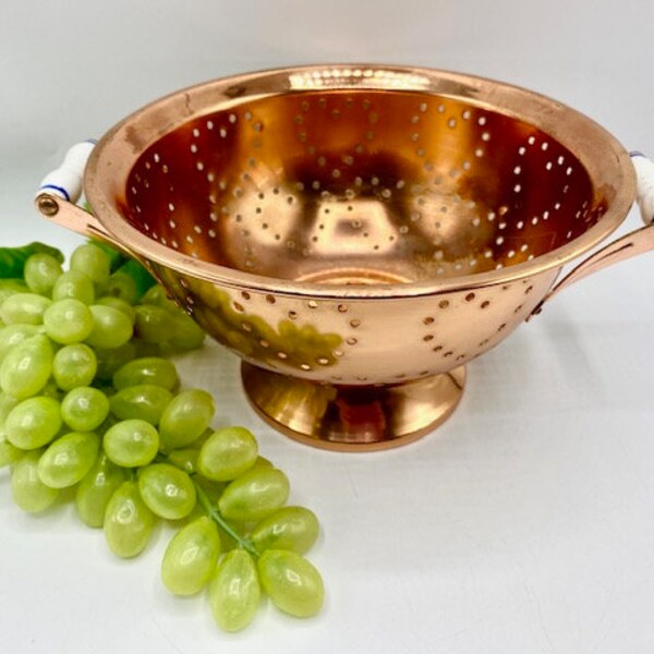 Copper Colander - Etsy