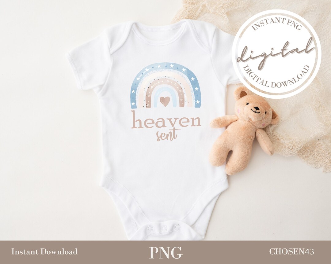 Heaven Sent PNG, for This Child We Have Prayed PNG, Newborn Png Instant ...