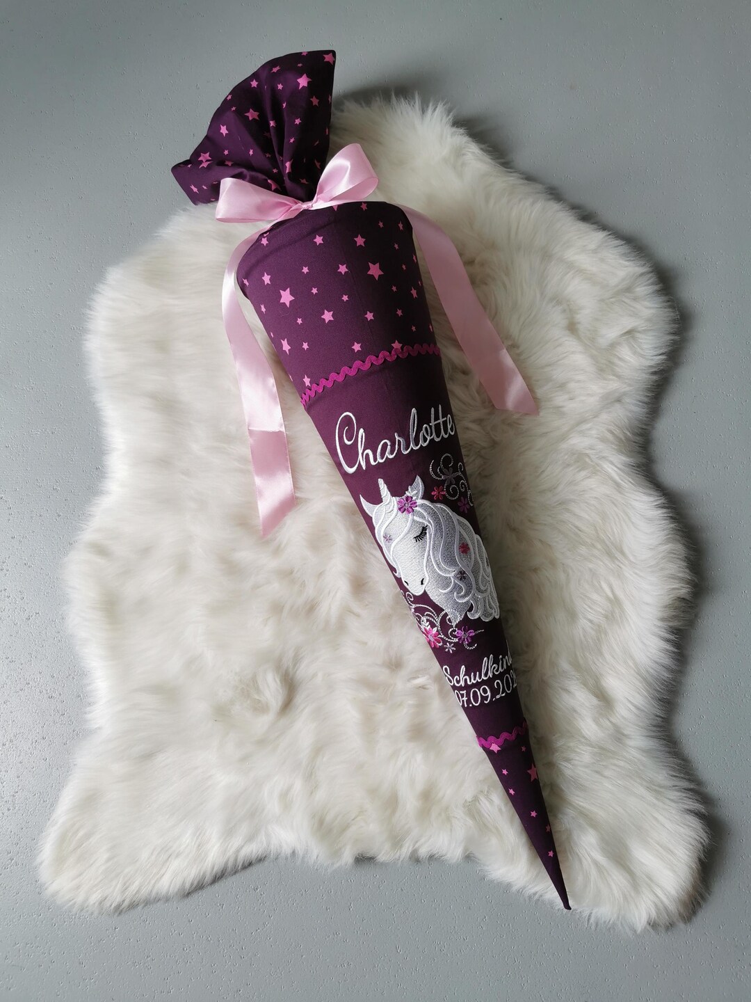 Step by Step - Unicorn Nuala, School Cone, Candy Cone, Schoolchild ...