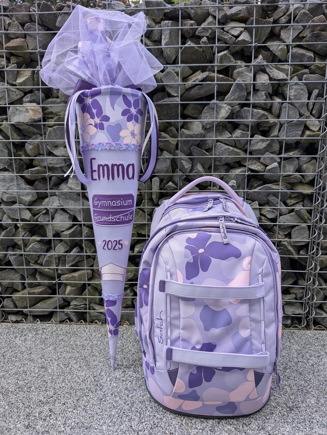 Satch- Lilac Blossom, School Cone 5th Grade, Schoolchild, Handmade on ...