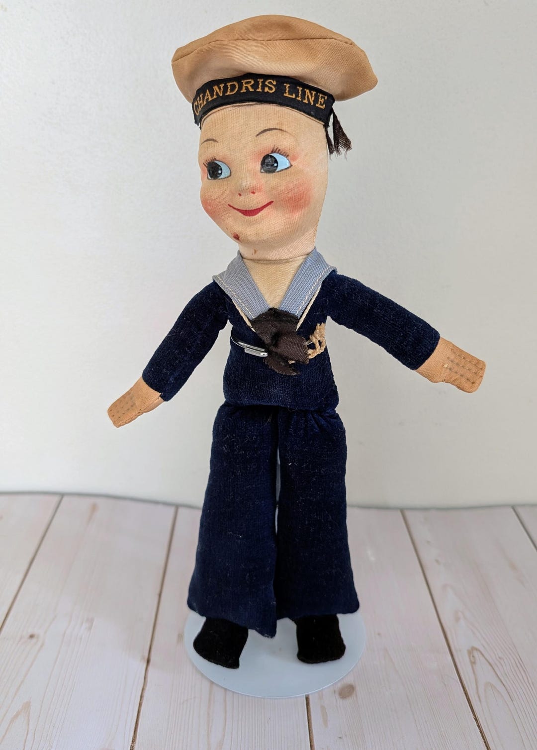 Vintage Chandris Line Sailor Doll Empire 8” Sailor Boy Ocean Liner ...