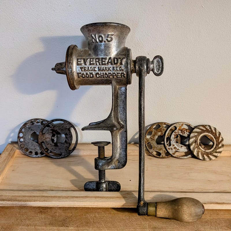 Vintage Meat Grinder - Etsy