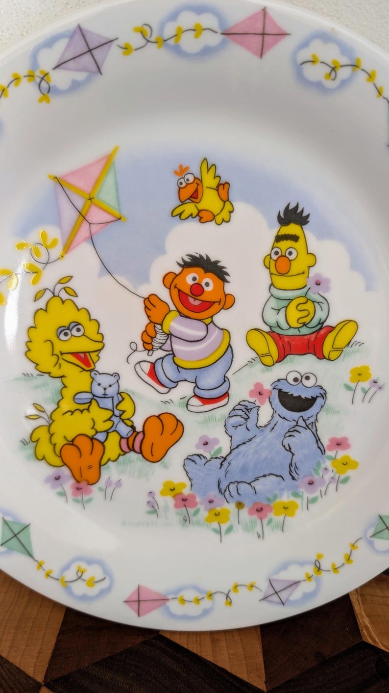 Sesame Street Babies 1986 Vintage Porcelain 8.5" Child Plate by Newcor ...
