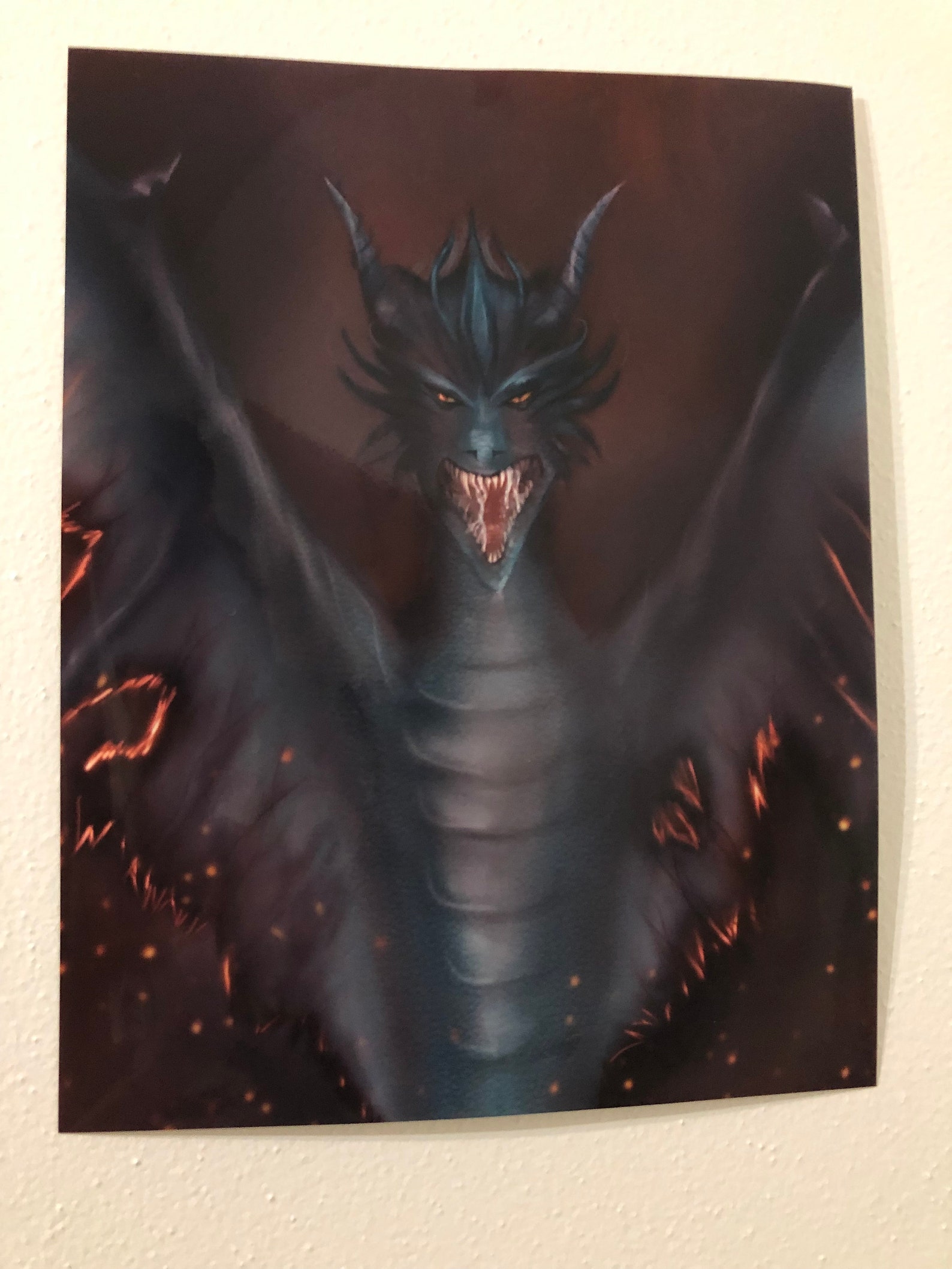 Dragon print/poster | Etsy