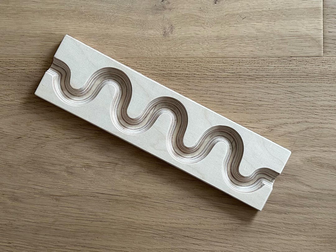 A Marble Run Plate Winding Track Marble Run Wood Wooden Toy Ball ...