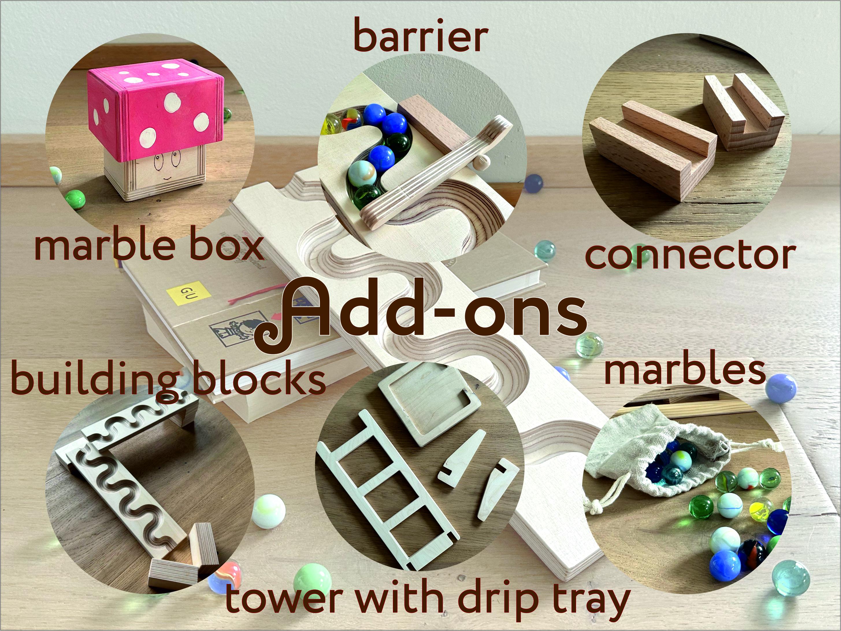 3 Different Marble Run Plates Set Obstacle Plates and Winding Plate 90 ...