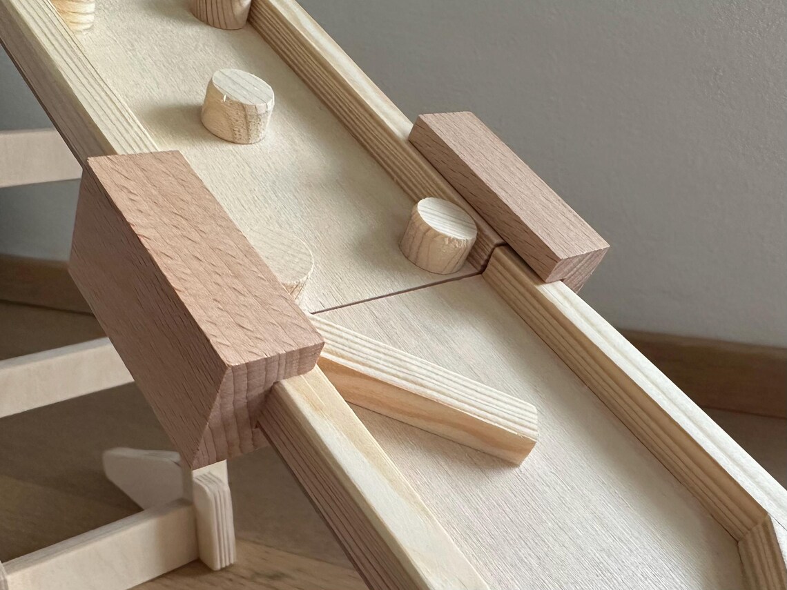 Marble Run Obstacle Plate Set Marble Run Plate Marble Run Wooden Wooden ...