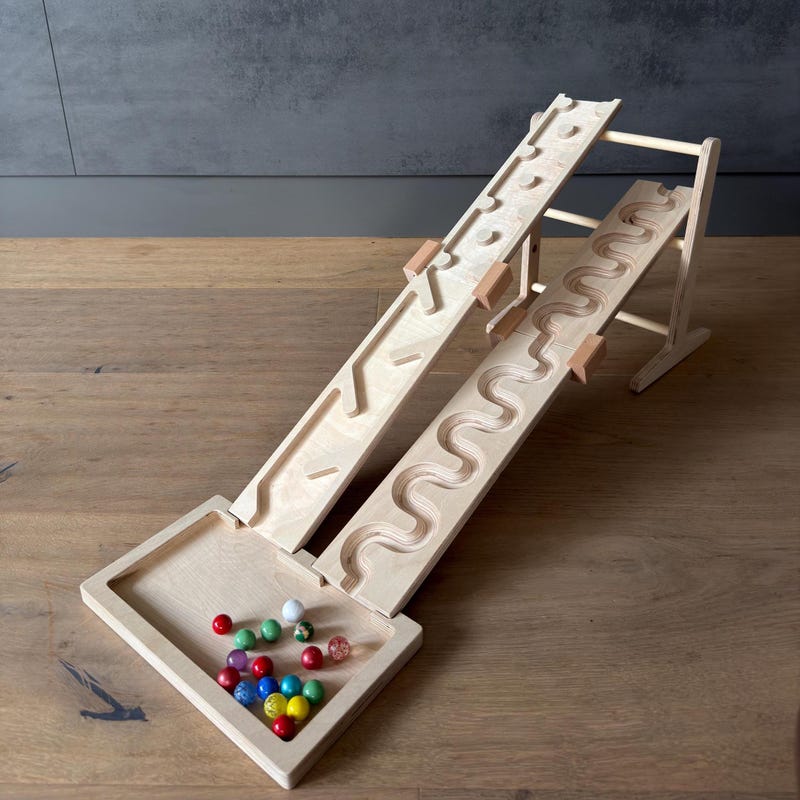 Wooden Marble Track - Etsy