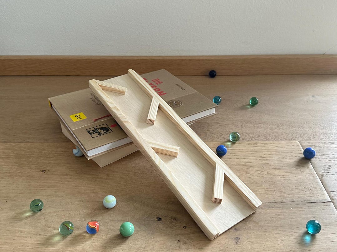 Marble Run Obstacle Plate With Stripes Marble Run Plate Marble Run ...