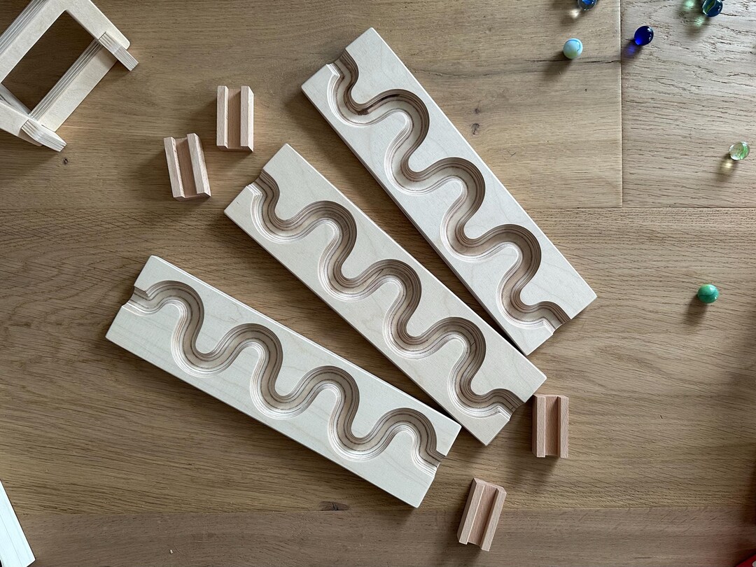 3 Marble Run Plates Set 0.9 M Long Marble Run Including Connector Glass ...
