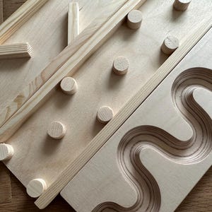 3 Different Marble Run Plates Set Obstacle Plates and Winding Plate 90 ...