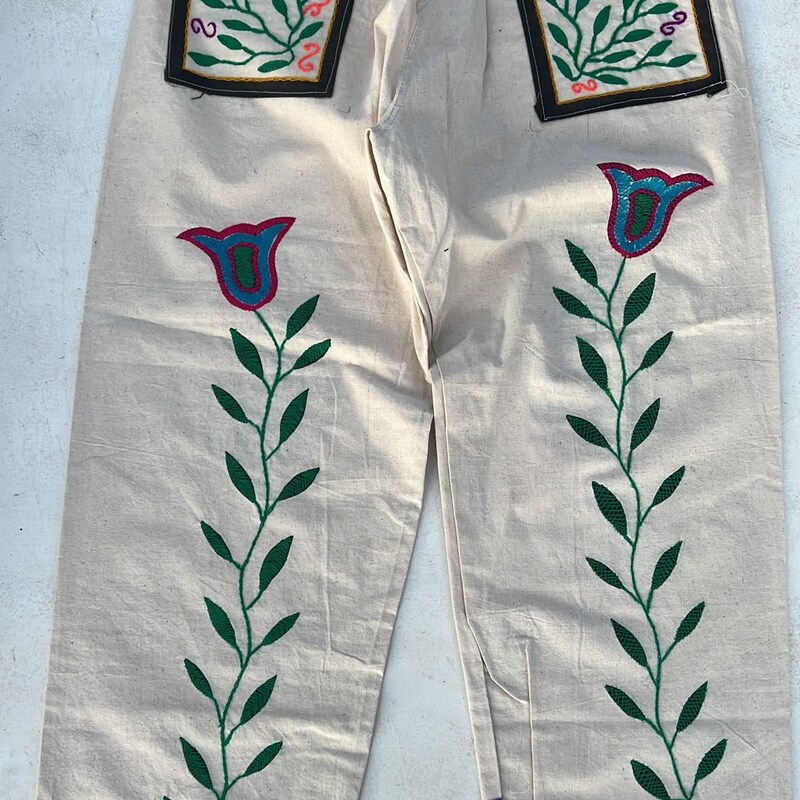 Embroidered Pants - Etsy