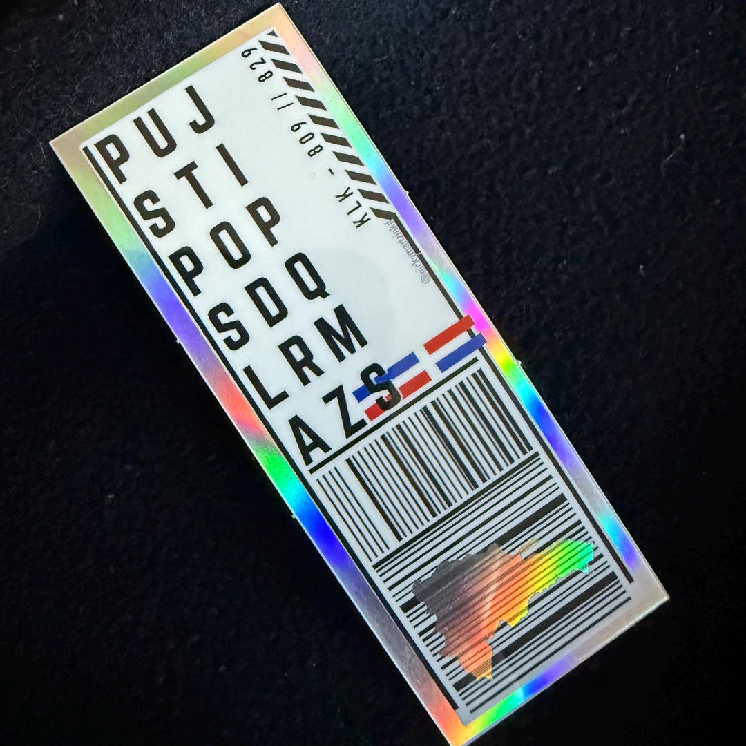 DR Sticker Dominican Republic Airports Bagtag Sticker Republica ...