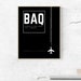 Airport Code Design Location Coordinates City Code Digital Print ...