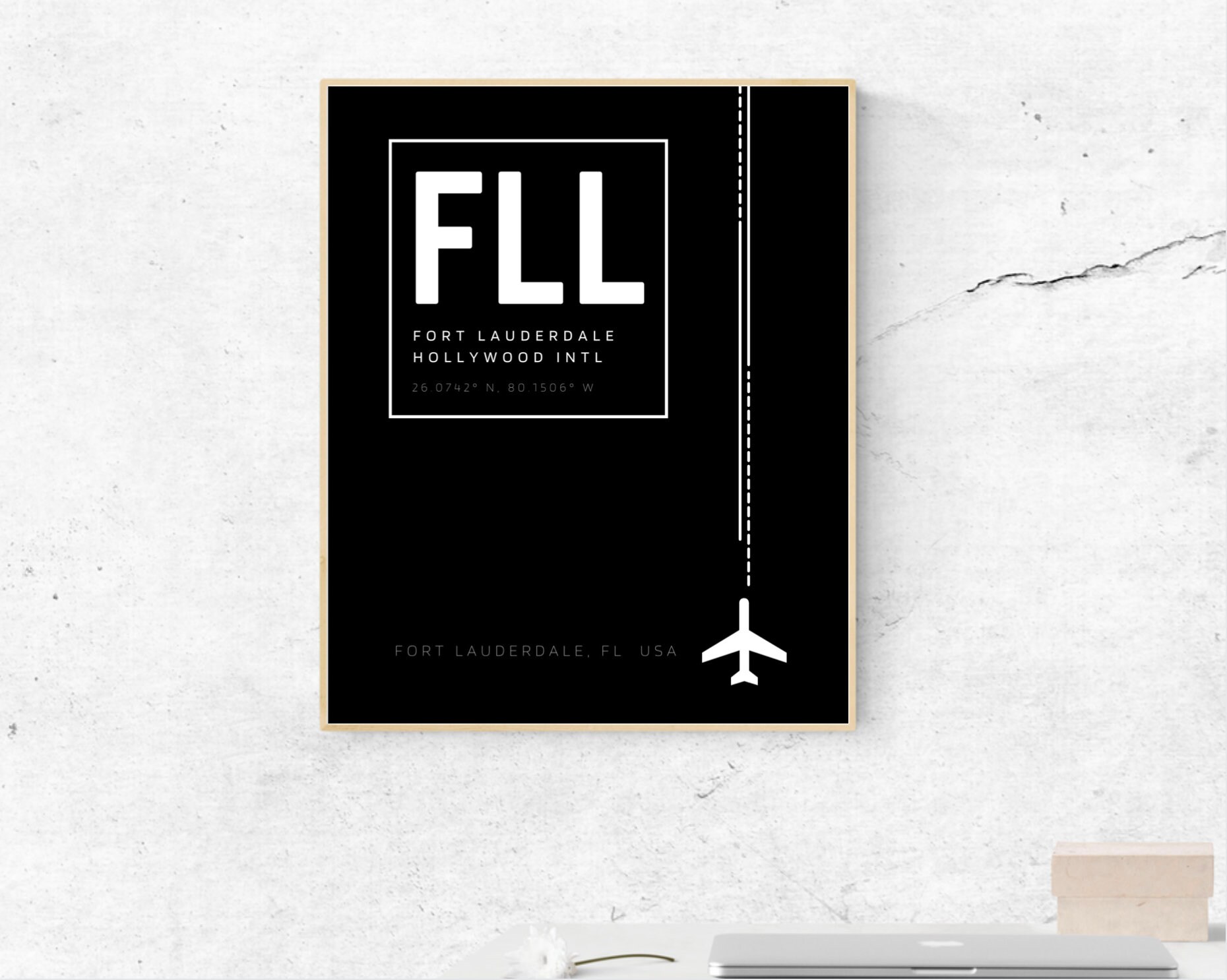 Airport Code Design Location Coordinates City Code Digital Print ...