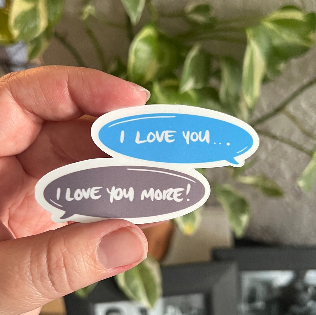 Ily Text Sticker I Love You More Text Bubble Waterproof Sticker ...