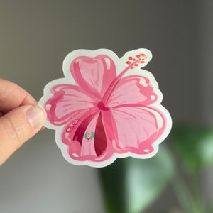 Colombia Sticker Hibiscus Flower Amapola With Tricolor Flag and Other ...