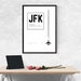 Airport Code Design Location Coordinates City Code Digital Print ...
