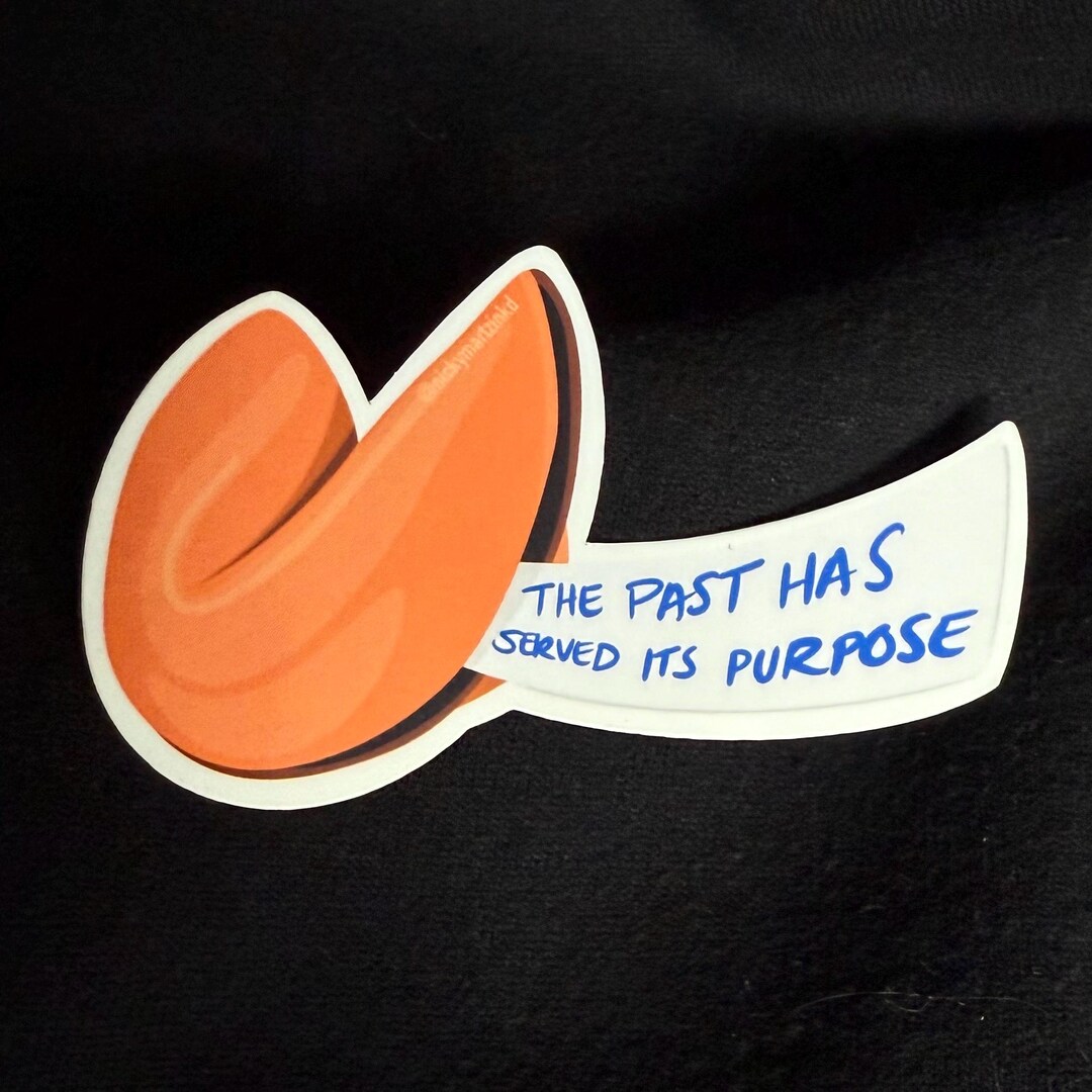 Fortune Cookie Sticker Waterproof Motivational Message - Etsy