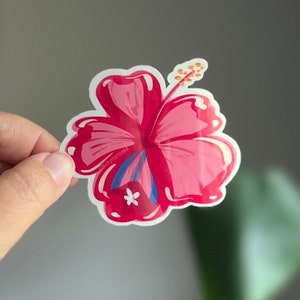 Colombia Sticker Hibiscus Flower Amapola With Tricolor Flag and Other ...