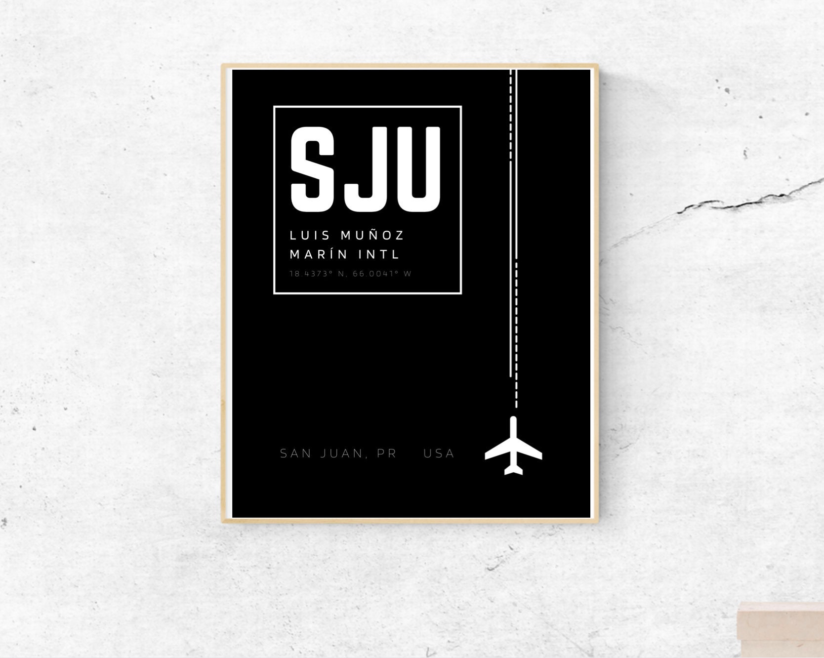 Airport Code Design Location Coordinates City Code Digital Print ...