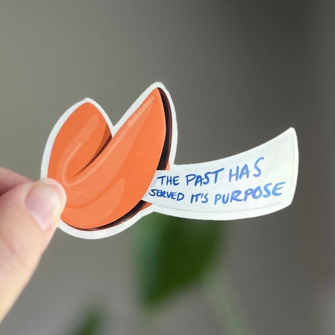 Fortune Cookie Sticker Waterproof Motivational Message - Etsy