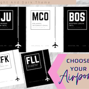 Airport Code Design Location Coordinates City Code Digital Print ...