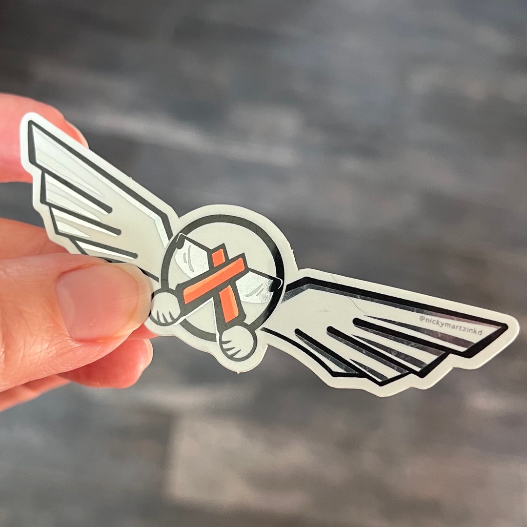 Ramp LIFE Waterproof Sticker Gatting Your Wings Aviation Decal Sticker ...