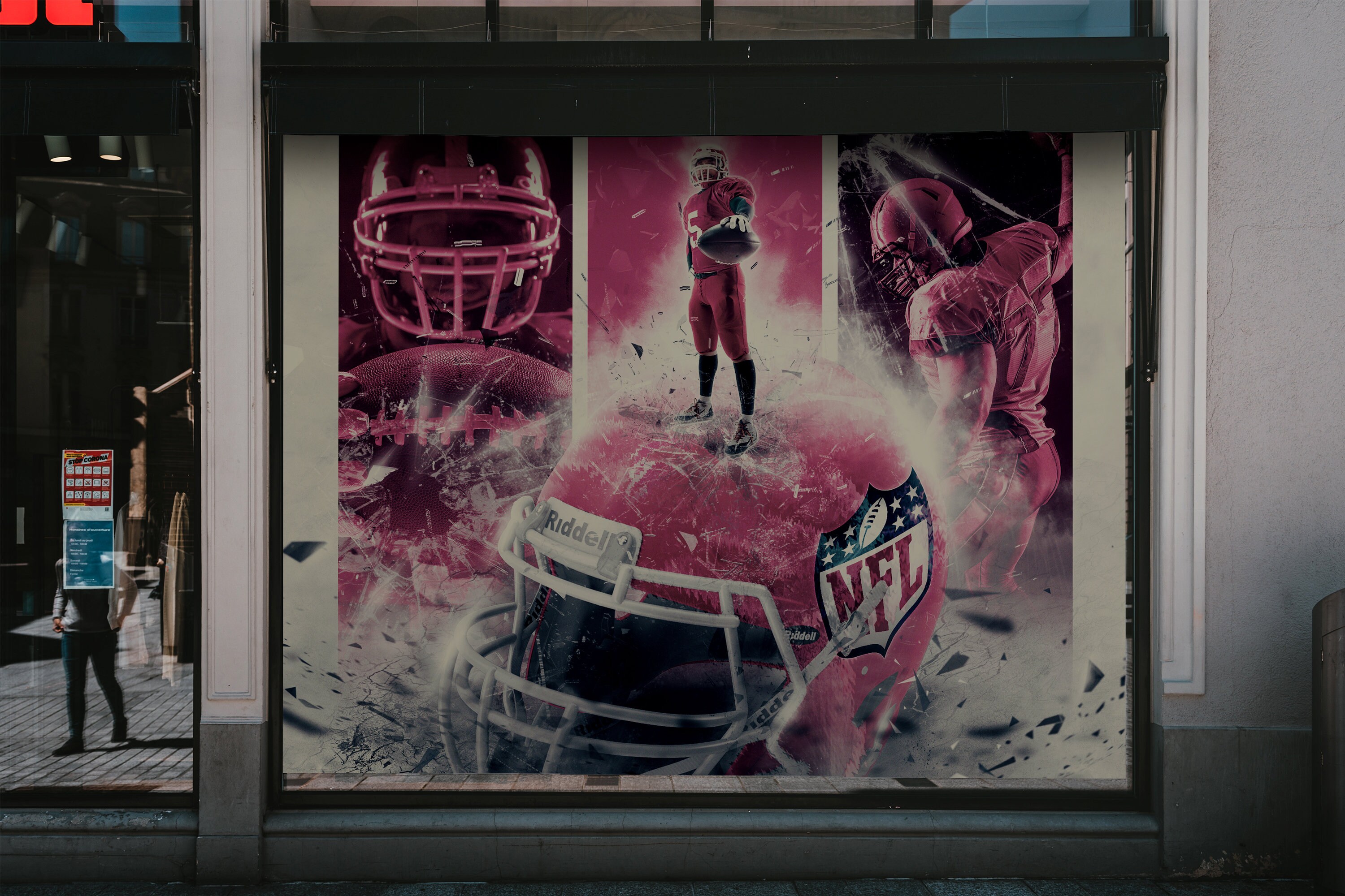 Photoshop Template Football Set Instagram & Printable Size - Etsy