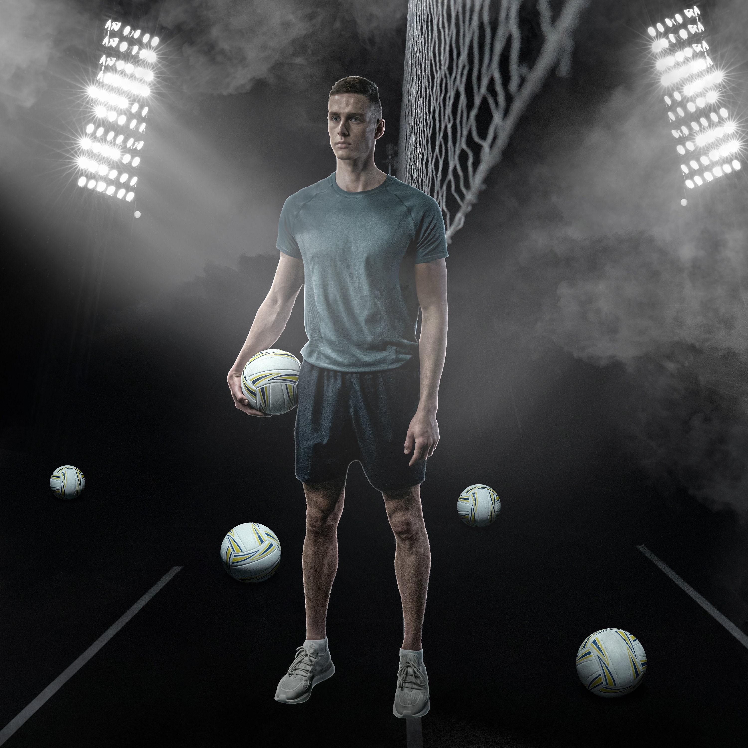 SPORTS BACKGROUNDS | Volleyball Night - Customizable Photoshop ...