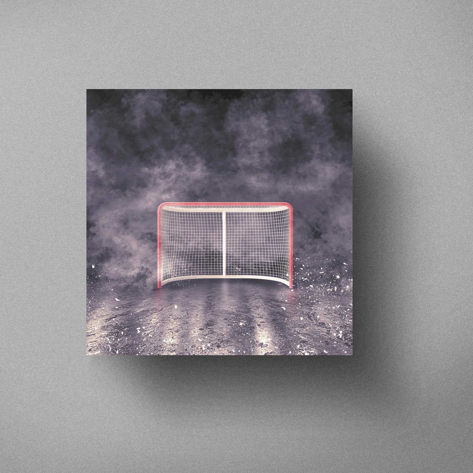 Photoshop & Canva Hockey Goal Backdrop Layered - Customizable ...