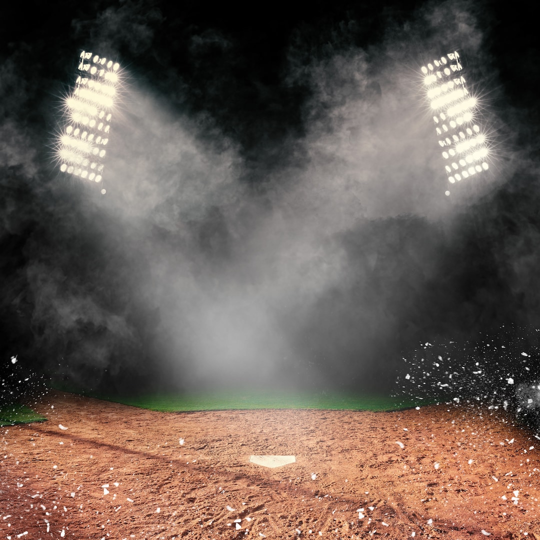 Baseball Stadium Background: Photoshop & Canva Overlay (digital ...