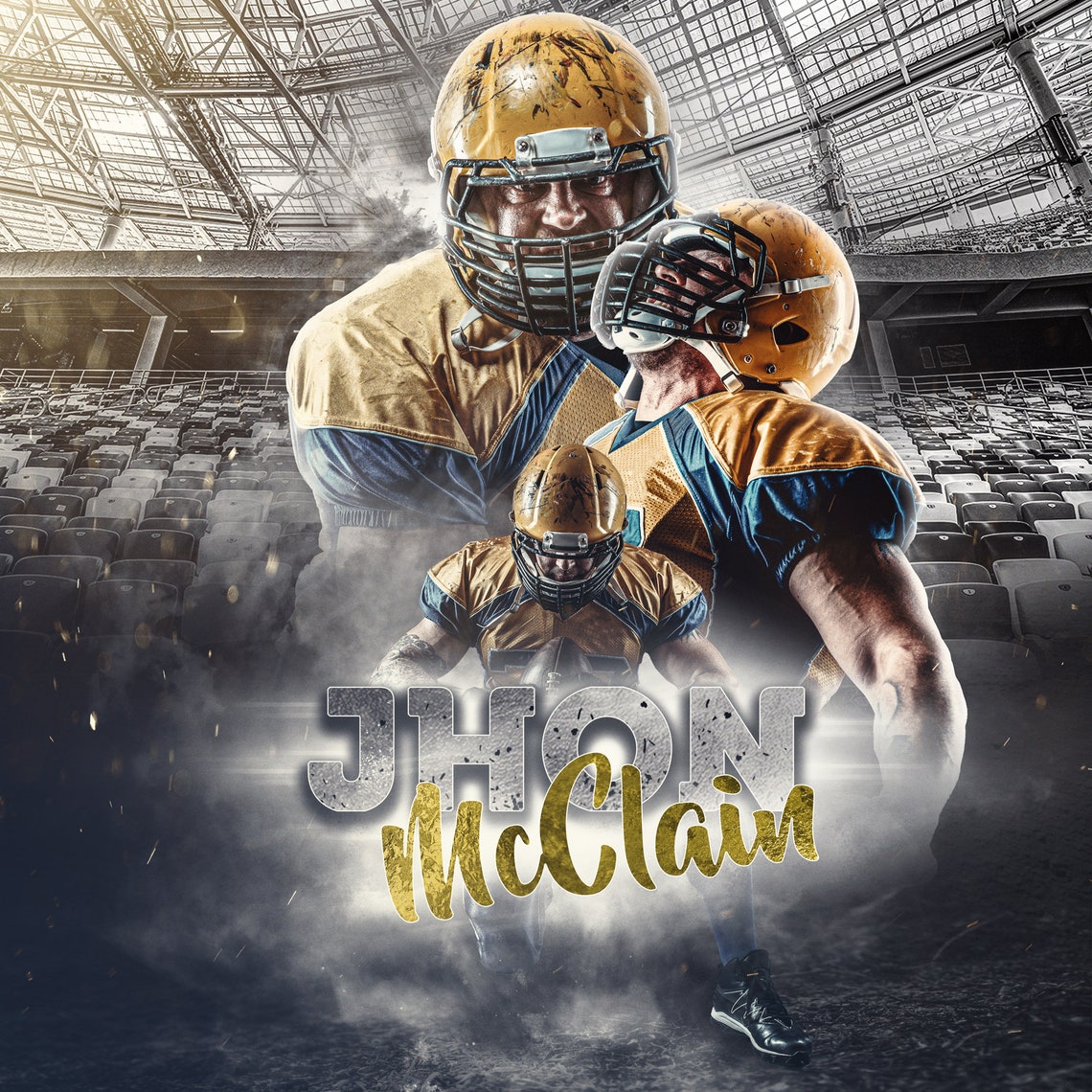 Photoshop Template Sports Set Instagram & Printable Size - Etsy