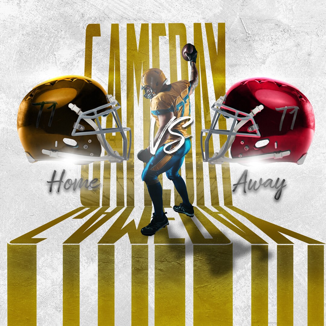 Football Poster Photoshop Template Set - Instagram Feed & Printable ...