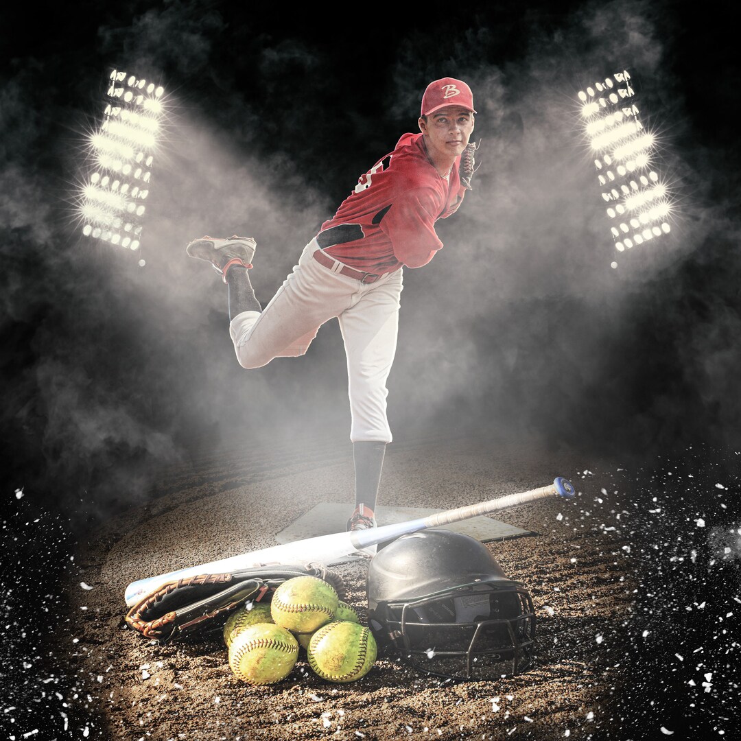 SPORTS BACKGROUNDS | Baseball Stadium and Equiptment PSD Template ...