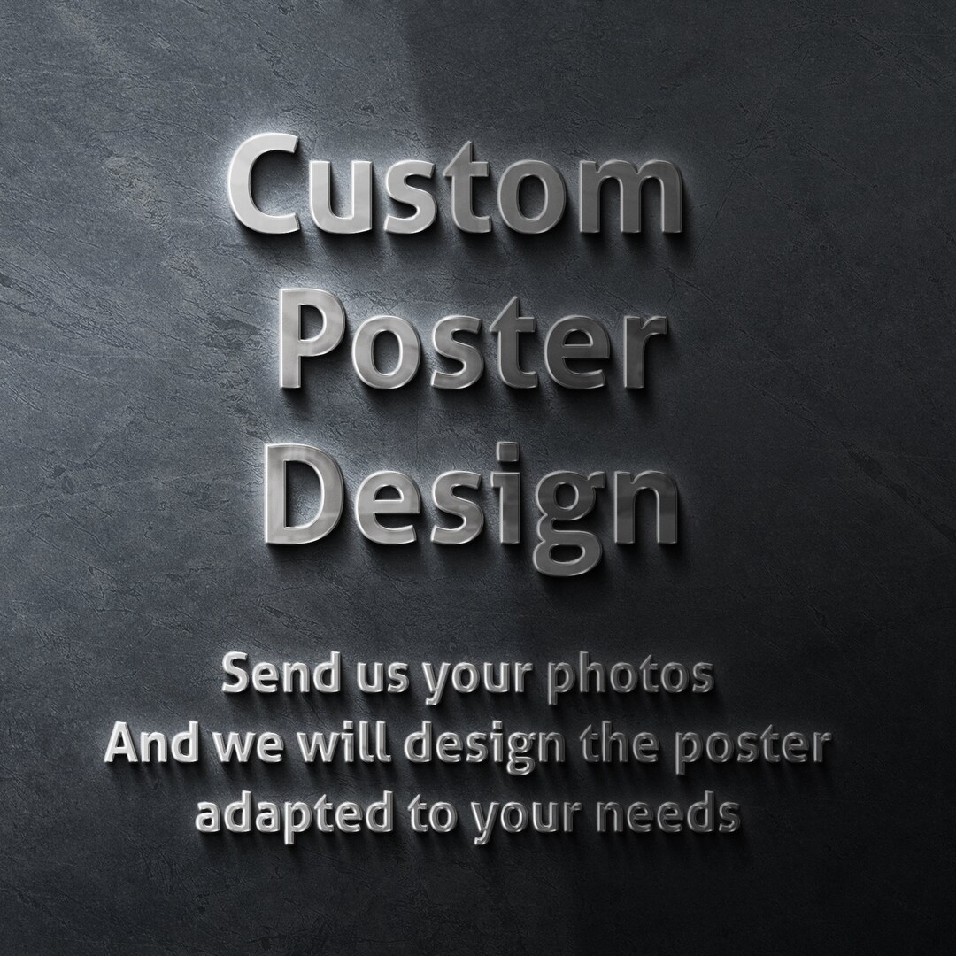 CUSTOMIZATION *we Design a Customized Poster Adapted to Your Needs - Etsy