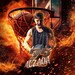 Photoshop Basketball Hoop Poster Template, Digital Sports Background ...