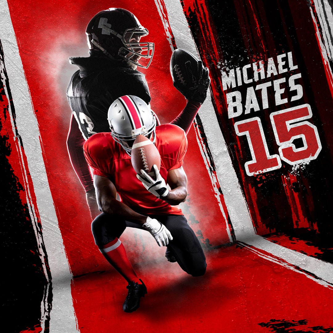 Sports Poster Photoshop Template Set for Any Sport - Instagram Feed ...