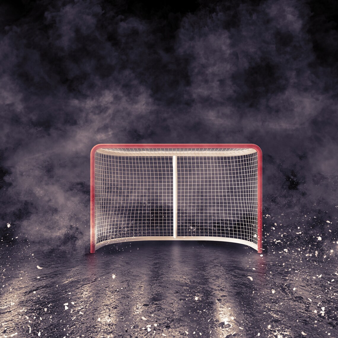 Photoshop & Canva Hockey Goal Backdrop Layered Customizable Backgrounds ...