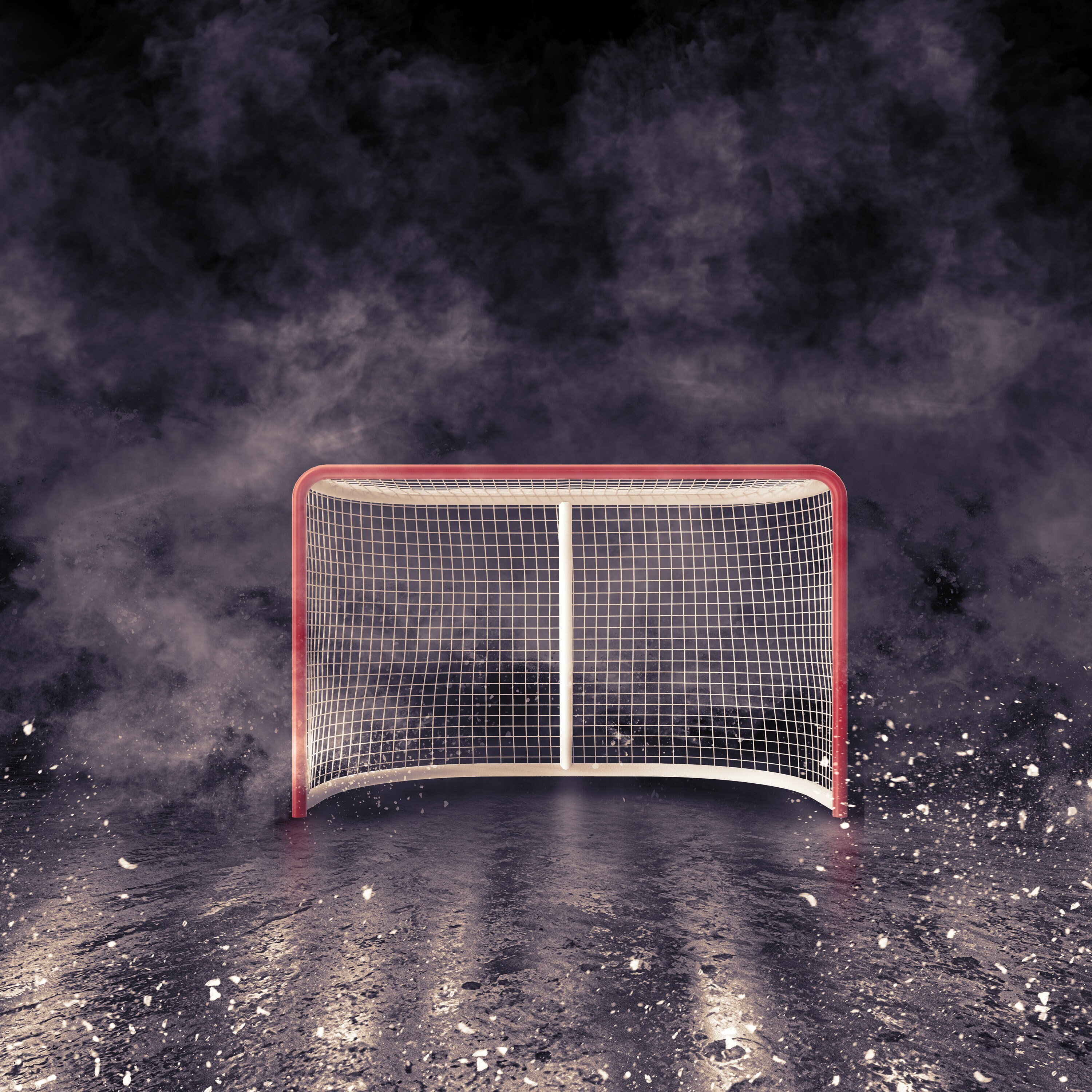 Photoshop & Canva Hockey Goal Backdrop Layered - Customizable ...