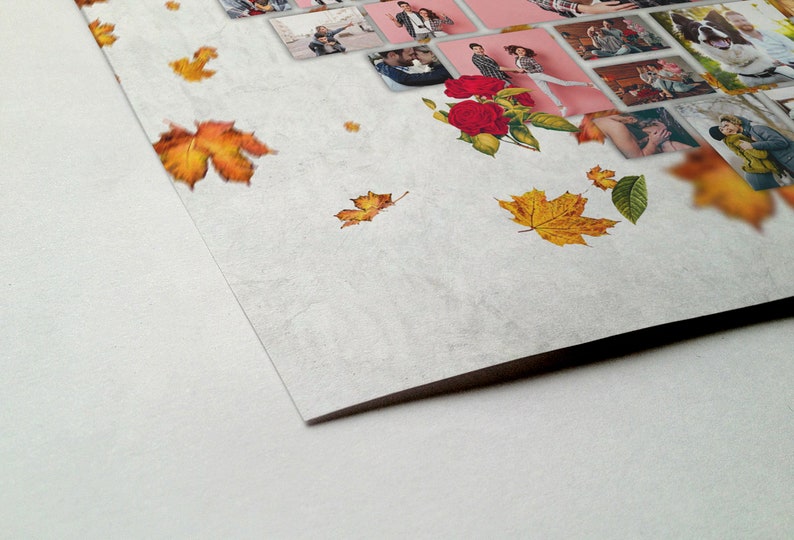 Valentines Photo Collage Photoshop Drag&drop Template - Etsy