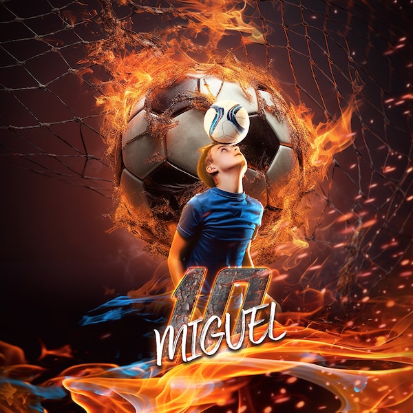 SPORTS BACKGROUNDS Football & Soccer Game Day Customizable Photoshop ...