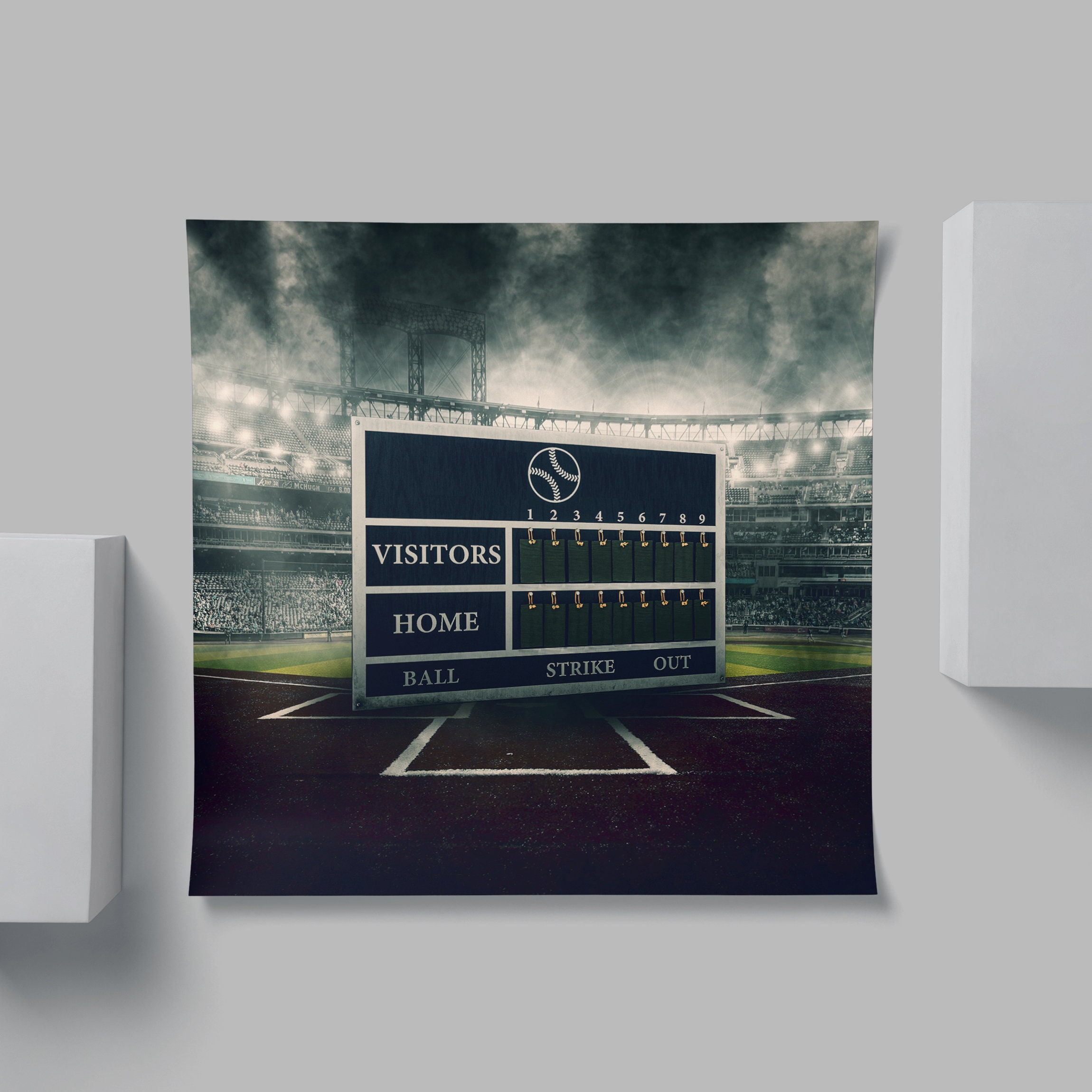 SPORTS BACKGROUNDS Baseball Scoreboard Photoshop Backgrounds and ...