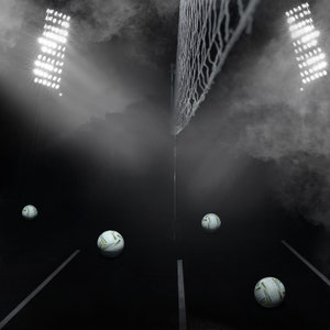 SPORTS BACKGROUNDS | Volleyball Night - Customizable Photoshop ...