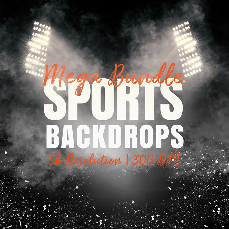 Ultimate Sports Digital Backdrop Bundle Customizable Photoshop ...
