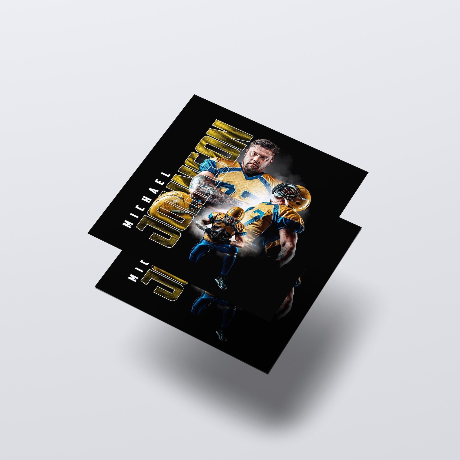 Sports Poster Photoshop Template Set - Instagram Feed & Printable Size ...