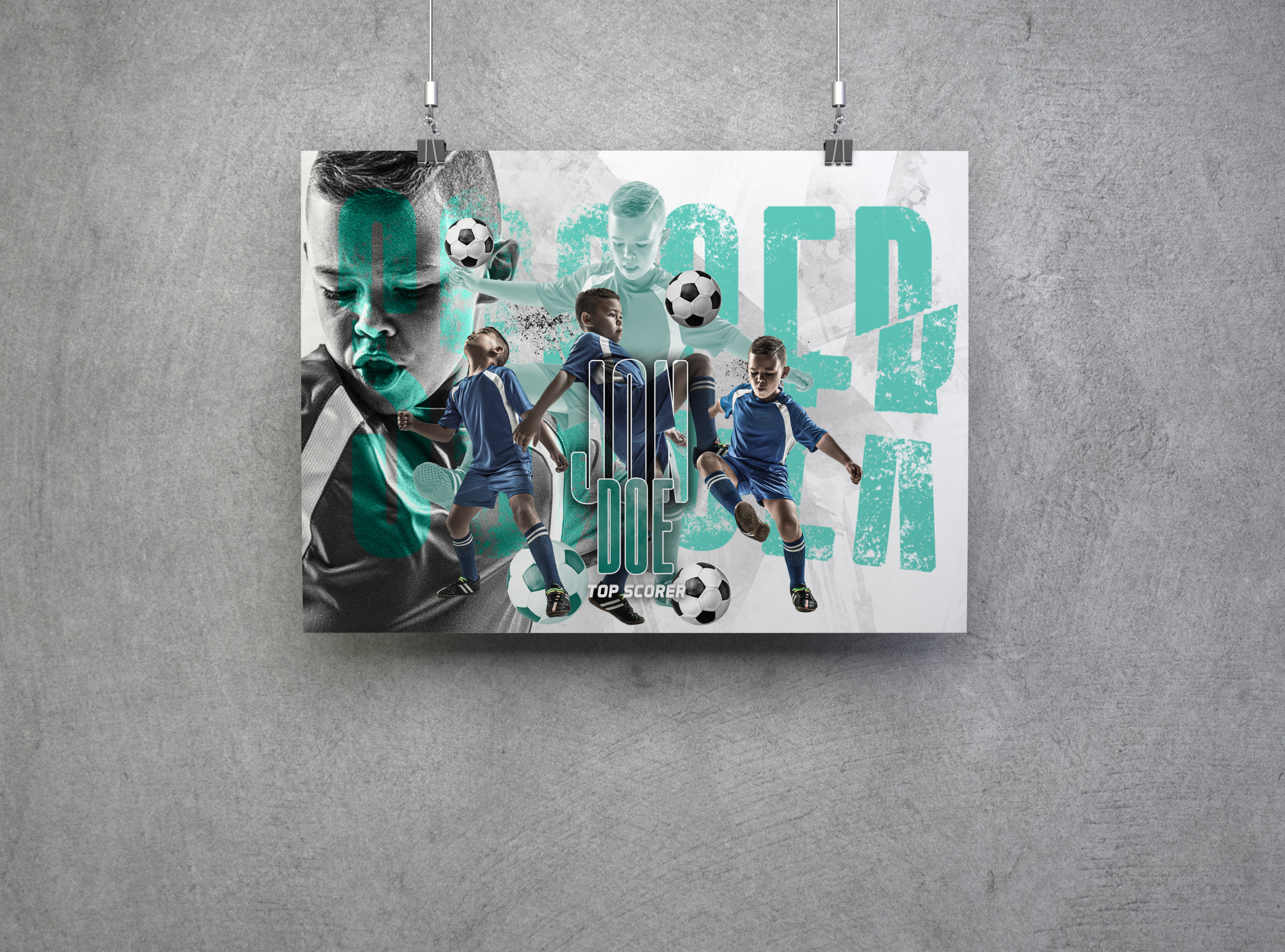 Sports Poster Photoshop Template - Etsy
