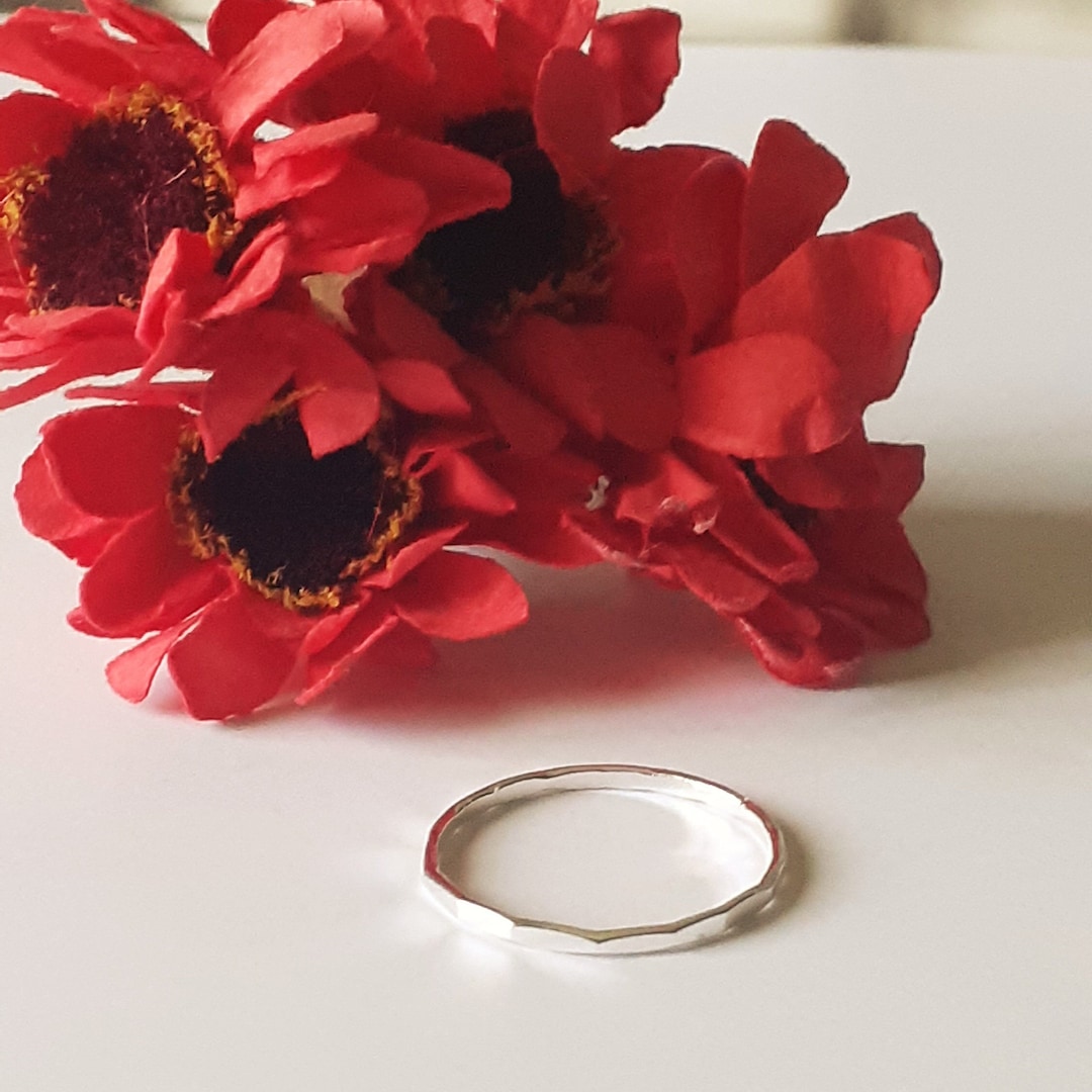 52 Single Sterling Silver Ring, Gift for Women, Stacking or Combining ...