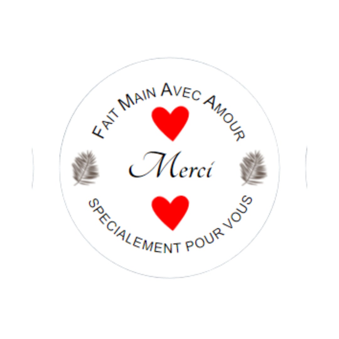 Sticker merci, Étiquettes autocollantes, étiquettes adhésives festives ...