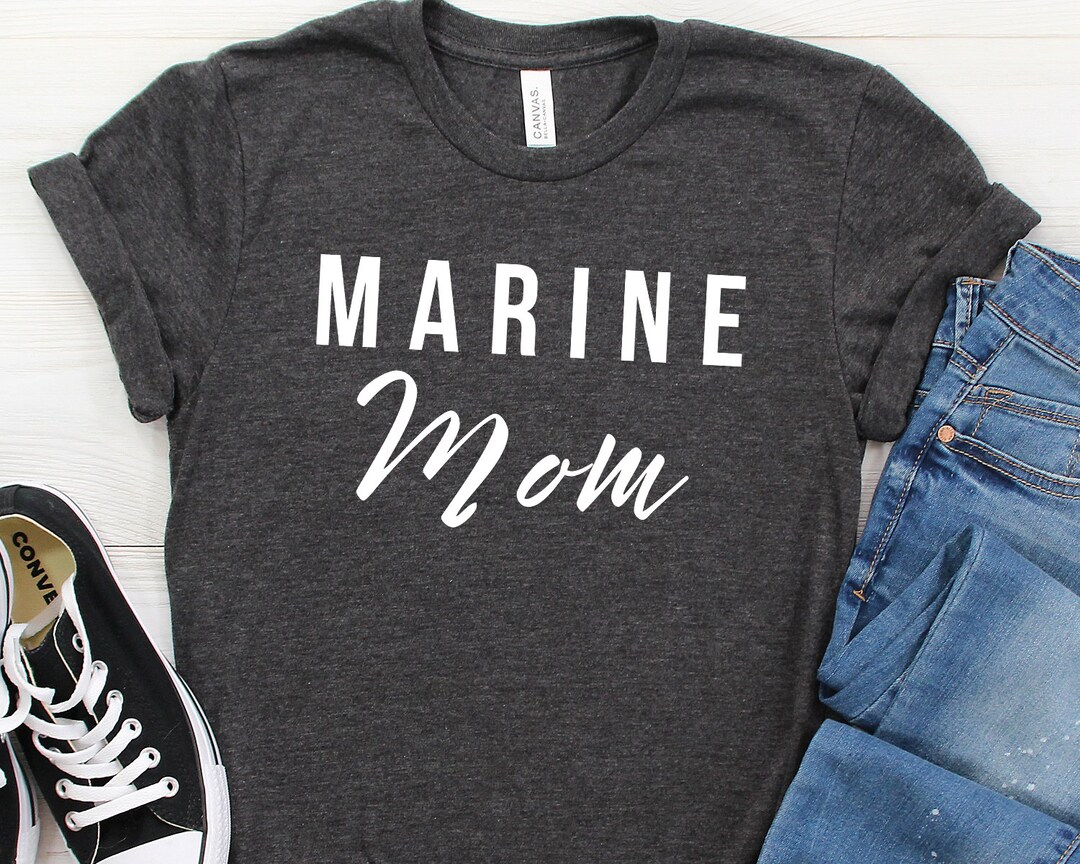 Marine Mom Shirt Marine Mom Marine Mom Gift Mom in Marine - Etsy